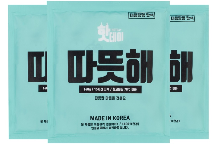 핫팩·단열용품 포켓형 핫팩 대용량형 140g 30매 오늘의집 쇼핑