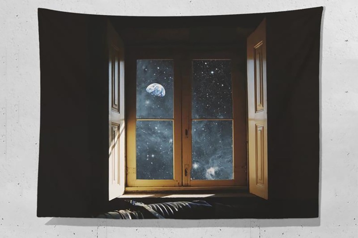 패브릭포스터 해외 나잇윈도우 초대형 인테리어 패브릭포스터 월행잉 가리개커튼 오늘의집 쇼핑