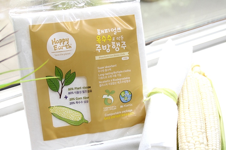 행주·수세미·솔 옥수수로 만든 주방행주3개입 오늘의집 쇼핑