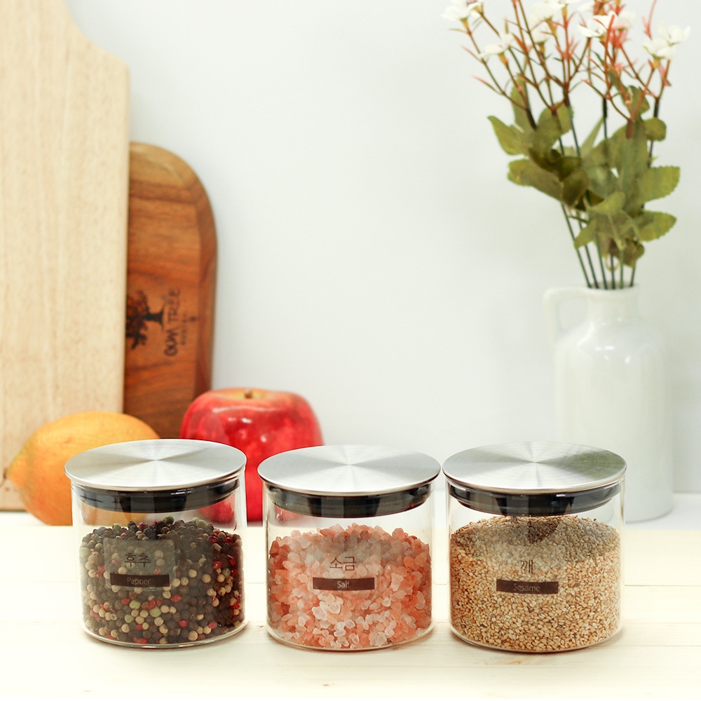양념통·오일병 > 스텐 유리 밀폐용기 양념통 320ML 1P | 오늘의집 쇼핑