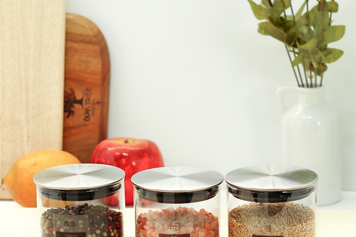 양념통·오일병 > 스텐 유리 밀폐용기 양념통 320ML 1P | 오늘의집 쇼핑