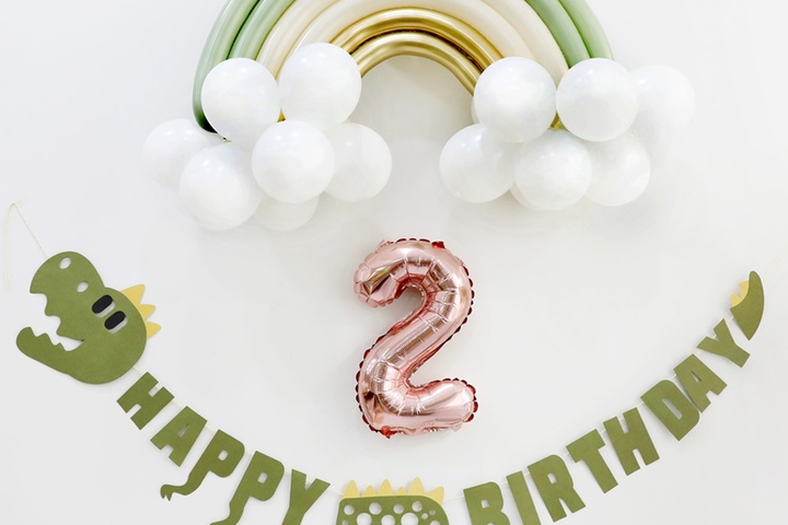 파티·이벤트용품 무지개 생일풍선세트유칼립골드 블루 로즈골드 오늘의집 쇼핑