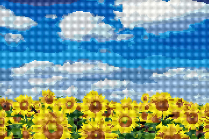 Diy보석십자수 Diy 보석십자수 캔버스형 청명한 해바라기 40x50cm 오늘의집 쇼핑