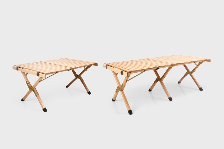 캠핑가구 비치목 캠핑 우드 롤테이블 스트레이트 90cm 120cm 택1 가방 포함 오늘의집 쇼핑
