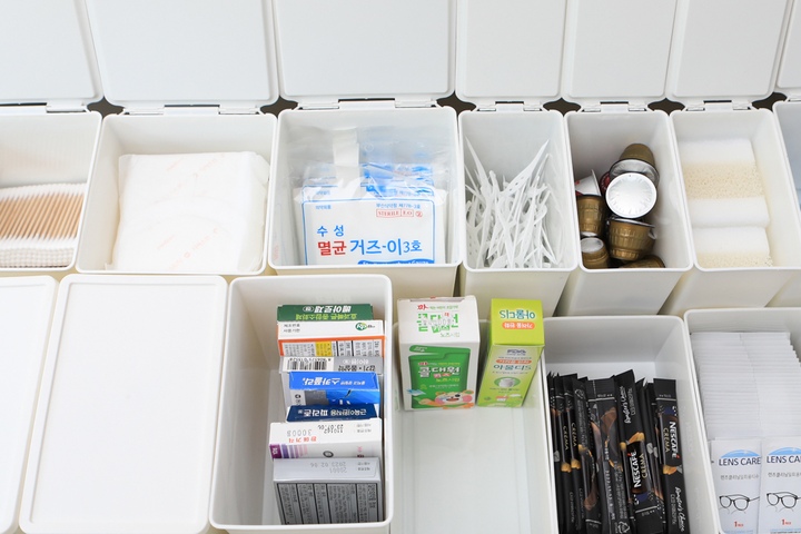 서랍칸막이·수납함 뉴 서랍 소품 미니 다용도 뉴 사각 다용도 용기 오늘의집 쇼핑