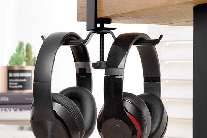 옷걸이 > 메탈 양방향 헤드폰 거치대 헤드셋 걸이 360도 회전 | 오늘의집 쇼핑