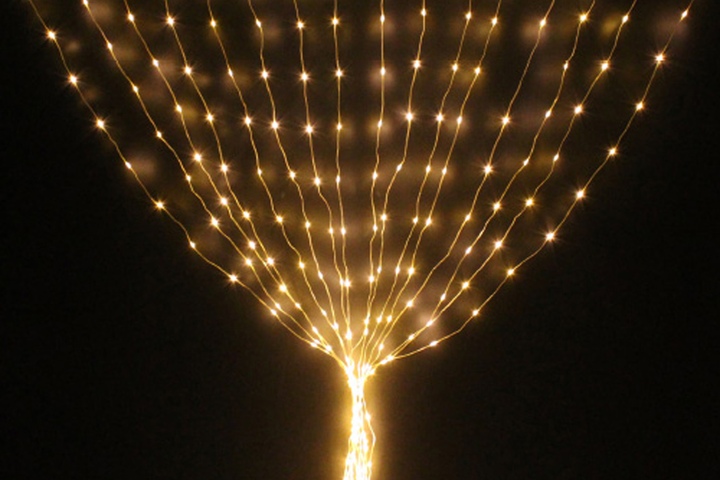 조명 퍼스트 Led 큐빅 커튼 320구 트리전구 고급형 오늘의집 쇼핑