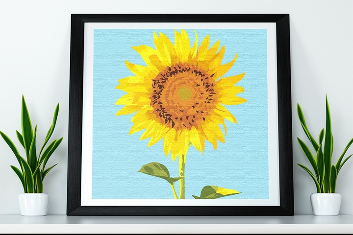 Diy명화그리기 명화그리기 소망의 해바라기 20x20 캔버스페인팅 Diy 유화그림 집콕 취미 오늘의집 쇼핑