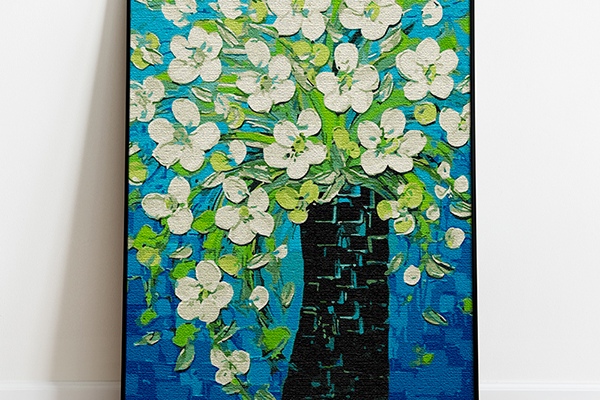 Diy명화그리기 명화그리기 활짝핀 꽃 캔버스페인팅 Diy 유화그림 직장인취미 오늘의집 쇼핑