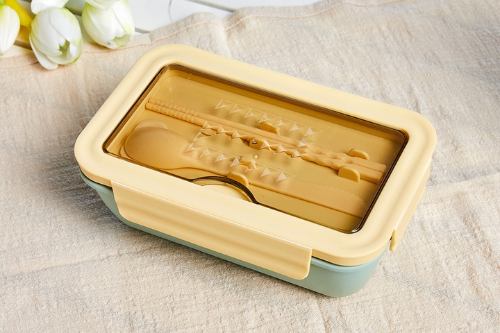 도시락통·런치백 가볍게 들고다니는 도시락 1단 1100ml 옐로우 오늘의집 쇼핑