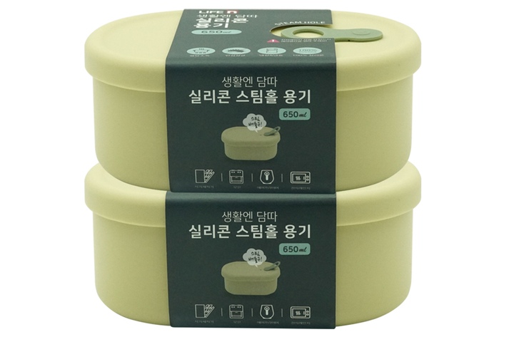 밀폐용기·반찬통 담따 올 실리콘스팀홀 라면용기 650mlx2p세트라임 오늘의집 쇼핑