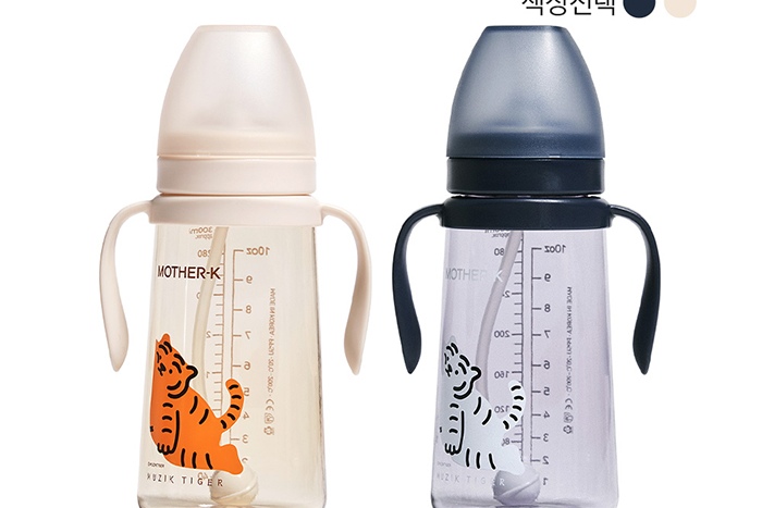 빨대컵·유아컵 무직타이거x마더케이 Ppsu 추 빨대컵 300ml 2팩색상선택 오늘의집 쇼핑