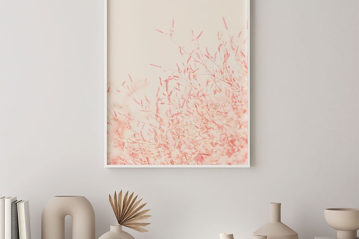 그림·사진 핑크 빛 감성 포스터 인테리어 풍경 그림 액자pink Wind 오늘의집 쇼핑
