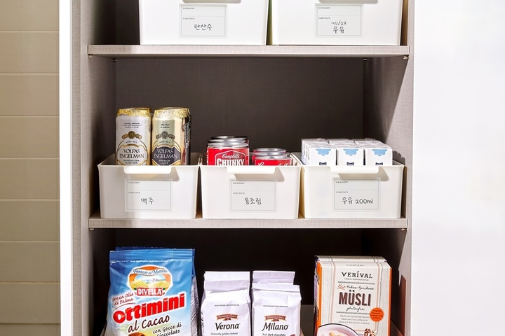 기타주방수납용품 22 안심소재인증 국산 팬트리 정리함 선반 수납장 정리 바구니 펜트리정리함 라벨포함 오늘의집 쇼핑