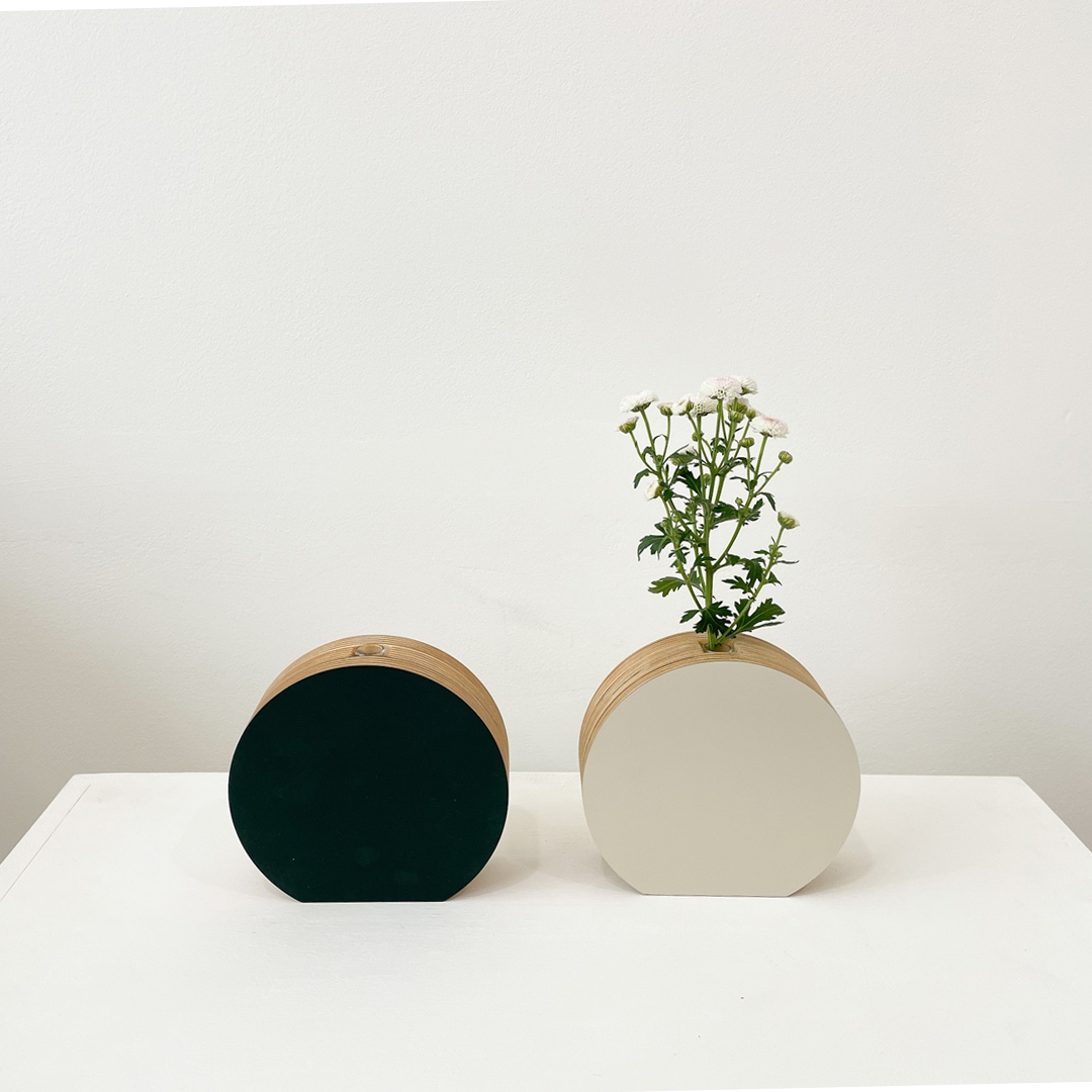 화병·화분 Wood Vase 우드화병 자작나무화병 오브제원형 오늘의집 쇼핑