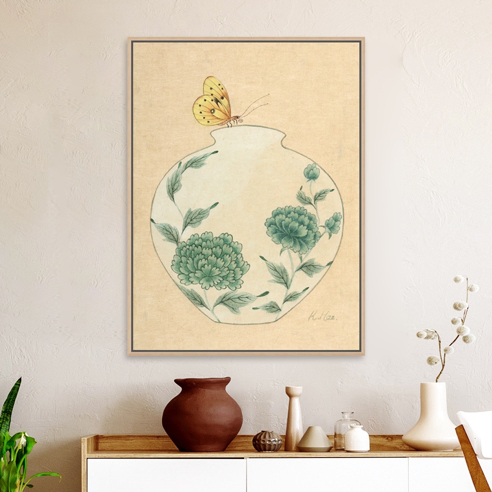 그림·사진 풍수 김경희 달항아리 꽃을담다 Ii 민화 인테리어 복 그림 액자 오늘의집 쇼핑
