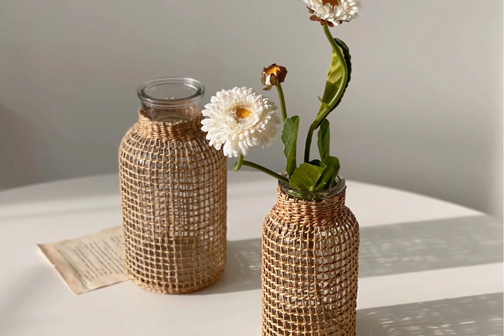화병·화분 라탄 유리 화병 2sizes 오늘의집 쇼핑