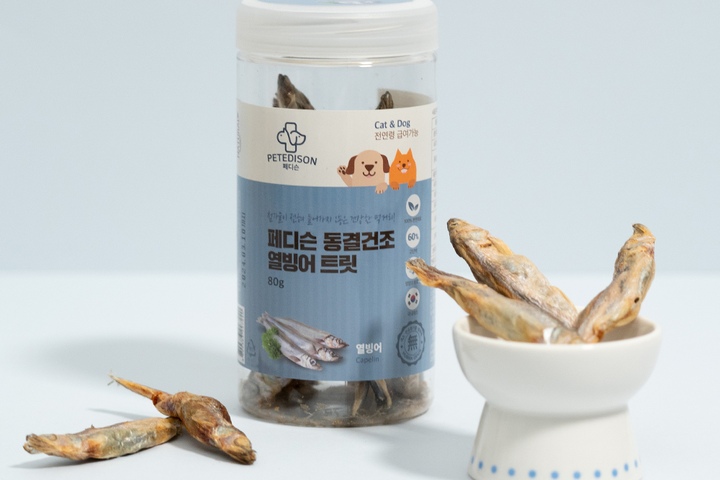 고양이 사료·간식 고양이 동결건조간식 열빙어트릿 오늘의집 쇼핑