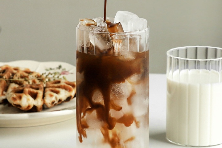 유리컵·물컵 예쁜 내열유리컵 아이스 일자커피잔 홈카페 360ml 오늘의집 쇼핑
