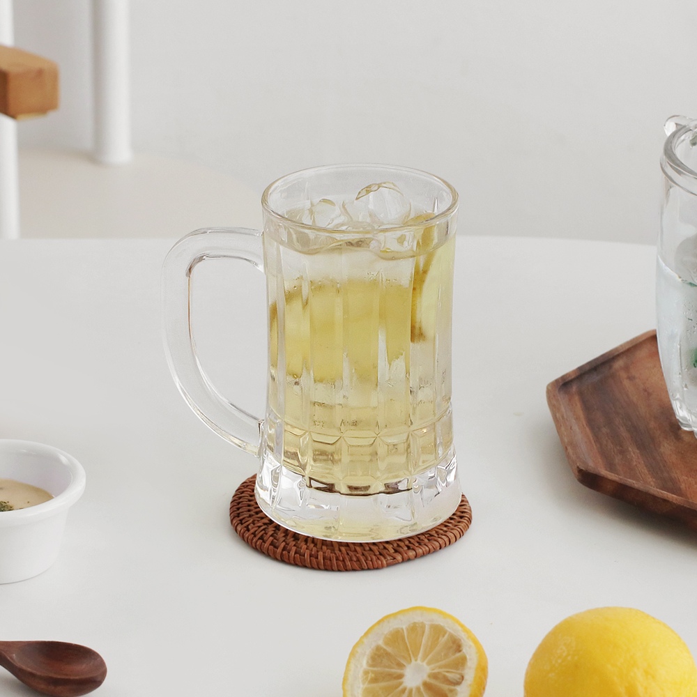 유리컵·물컵 > 빈티지 무드 비어 글라스 맥주잔 400ml 2P세트 / 홈카페 유리컵 하이볼잔 | 오늘의집 쇼핑