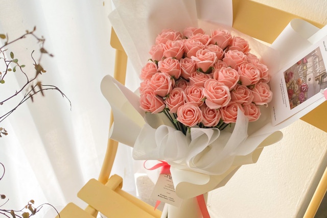 꽃다발·플라워박스 비누 자나장미 50송이 꽃다발 오늘의집 쇼핑