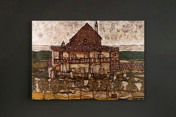 그림·사진 에곤쉴레 얇은 판자지붕의 집 인테리어 명화 액자 캔버스 포스터 오늘의집 쇼핑