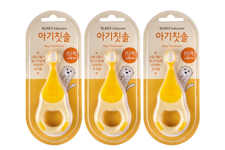 구강용품 치발기 아기칫솔 1단계4~12개월 3개 오늘의집 쇼핑