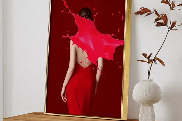그림·사진 감성 인물화 여인 빈티지 그림 액자 거실인테리어 추상화 그림 레드픽 컬렉션 오늘의집 쇼핑