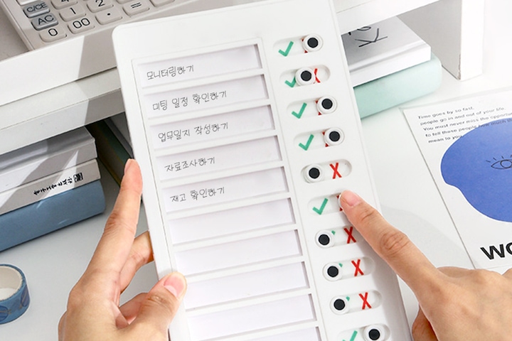 디자인문구 투두리스트 체크리스트 플래너아무것도 안적힌 체크판 오늘의집 쇼핑