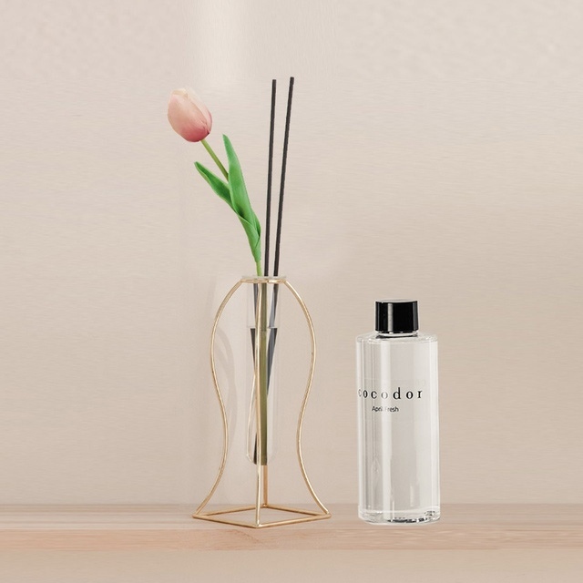 디퓨져 오브제 메탈 와이어 곡선형 화병 디퓨저 리필액 200ml 튤립 조화 오늘의집 쇼핑
