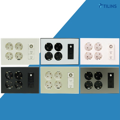 스위치·콘센트 > 틸인스 통합수구 콘센트4구+8P 2구+CATV 2방 (3개용) | 오늘의집 쇼핑