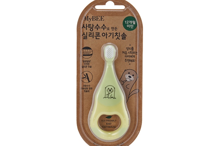 구강용품 사탕수수로 만든 실리콘 아기칫솔 오늘의집 쇼핑