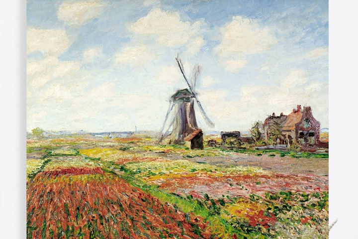 그림·사진 캔버스액자 명화 모네 네덜란드의 튤립 꽃밭 오늘의집 쇼핑