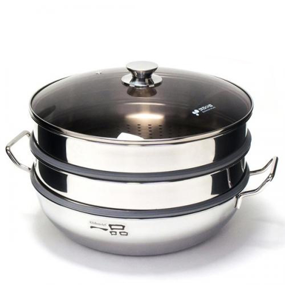 압력솥·찜솥 > 키친아트 일품 통3중 IH 3단 찜냄비 33cm 인덕션겸용 스텐304 찜기 찜솥 찜통 | 오늘의집 쇼핑