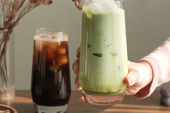 유리컵·물컵 예쁜 유리컵 홈카페 아이스 커피잔 맥주잔 550ml 오늘의집 쇼핑