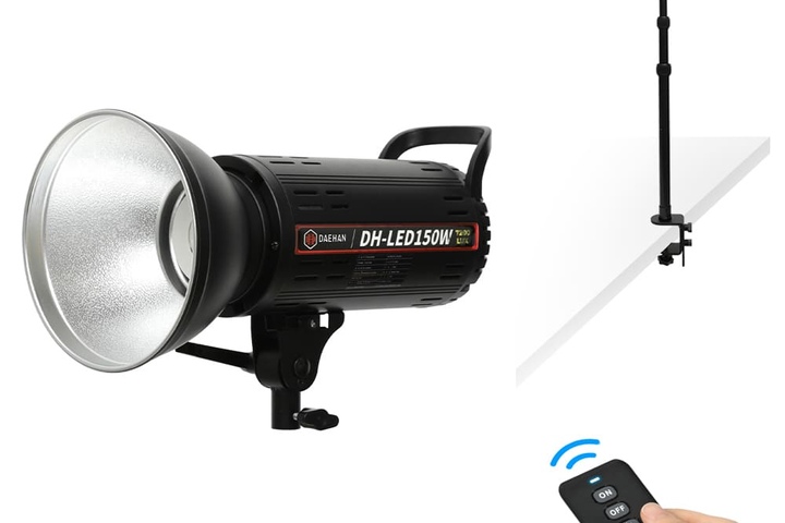 카메라액세서리 썬빔라이트 150w 지속광 자연광 유튜브 제품 사진 촬영 조명 3단 데스크 스탠드 세트 오늘의집 쇼핑