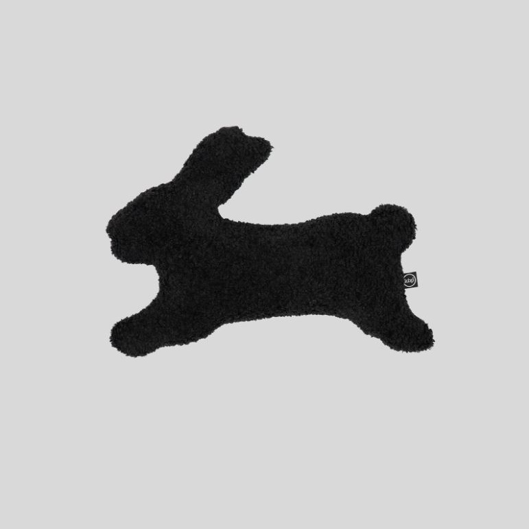 쿠션·등쿠션 Happy Bunny Black Plush Cushion 해피 버니 블랙 플러시 쿠션 오늘의집 쇼핑