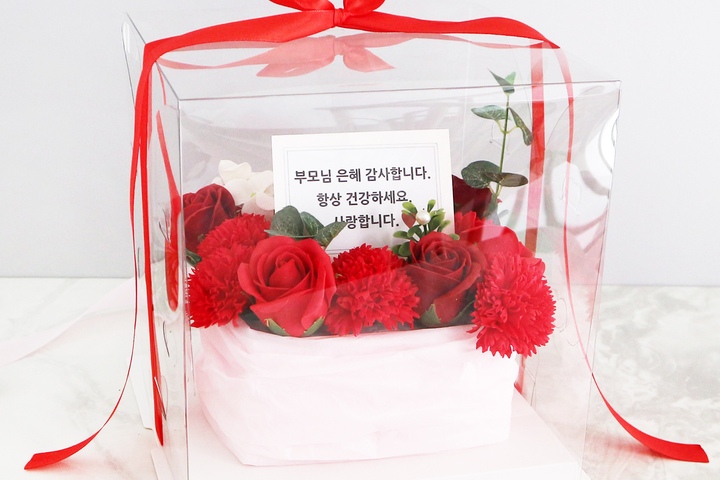 꽃다발·플라워박스 어버이날 카네이션 플라워 반전 케이크투명 비닐백 증정 가정의달 오늘의집 쇼핑