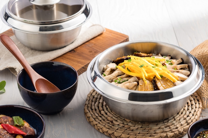압력솥·찜솥 Ih스텐 통3중 가마솥 18cm 2 3인용 인덕션가능 오늘의집 쇼핑