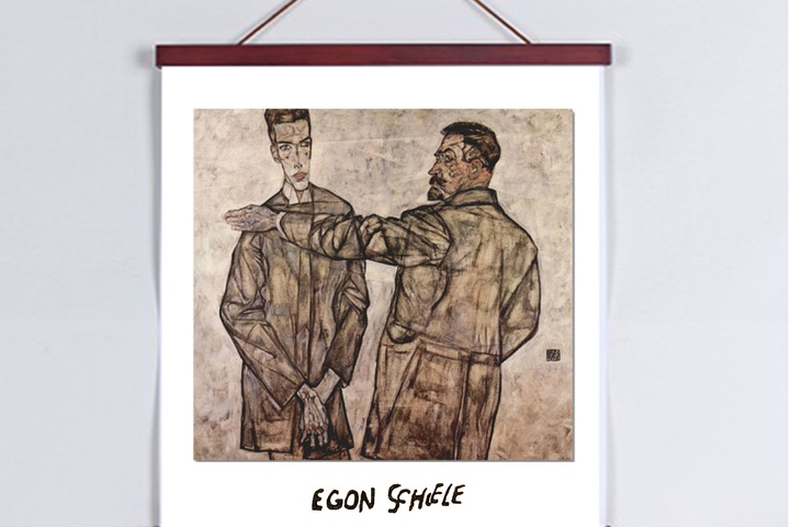 액자 에곤쉴레 그림 캔버스 행잉액자 하인리히 베네슈와 그의 아들 오토의 2인 초상 오늘의집 쇼핑