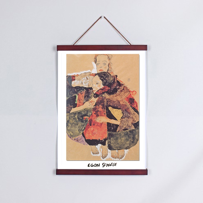 액자 에곤쉴레 그림 캔버스 행잉액자 세명의 소녀들 오늘의집 쇼핑