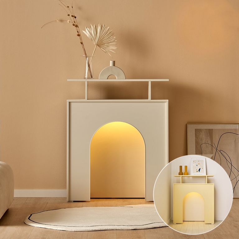 진열장·장식장 > 버터옐로우 출시! 샤이니 E0등급 LED 벽난로 수납 콘솔 800 2colors | 오늘의집 쇼핑