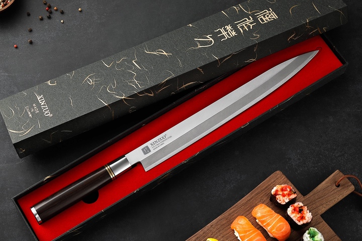칼·칼갈이 고탄소 스텐 사시미 칼 야나기바 300mm 어쎄신시리즈 오늘의집 쇼핑