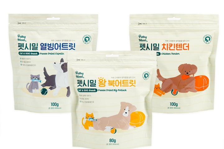 고양이 사료·간식 동결건조 강아지 고양이 간식 북어 치킨 열빙어 트릿 중용량 3종 오늘의집 쇼핑