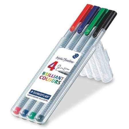 디자인문구 > 스테들러 334 SB4 트리플러스 화인라이너 4색 세트 | 오늘의집 쇼핑