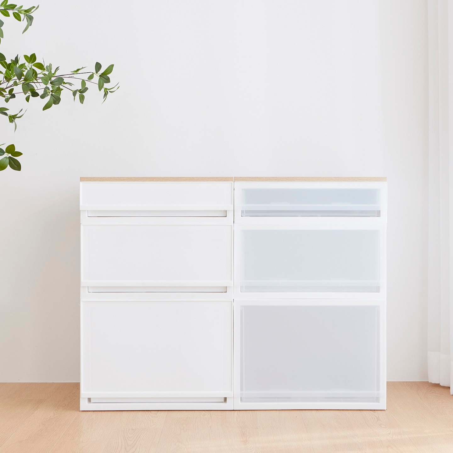 플라스틱서랍장 > 차곡차곡 서랍형 적층 리빙박스/수납정리함 2size 1P | 오늘의집 쇼핑