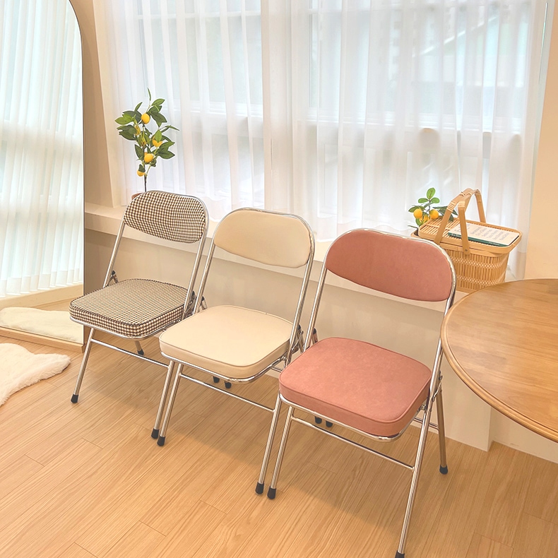 인테리어의자 밴프체어 미드센츄리 모던 폴딩체어 인테리어 패브릭 카페 접이식 쿠션의자 오늘의집 쇼핑