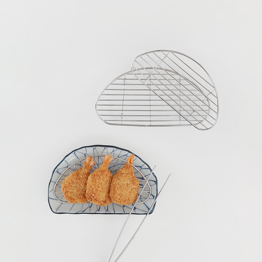 채반·믹싱볼 스텐 반달 돈까스망 채반 오늘의집 쇼핑