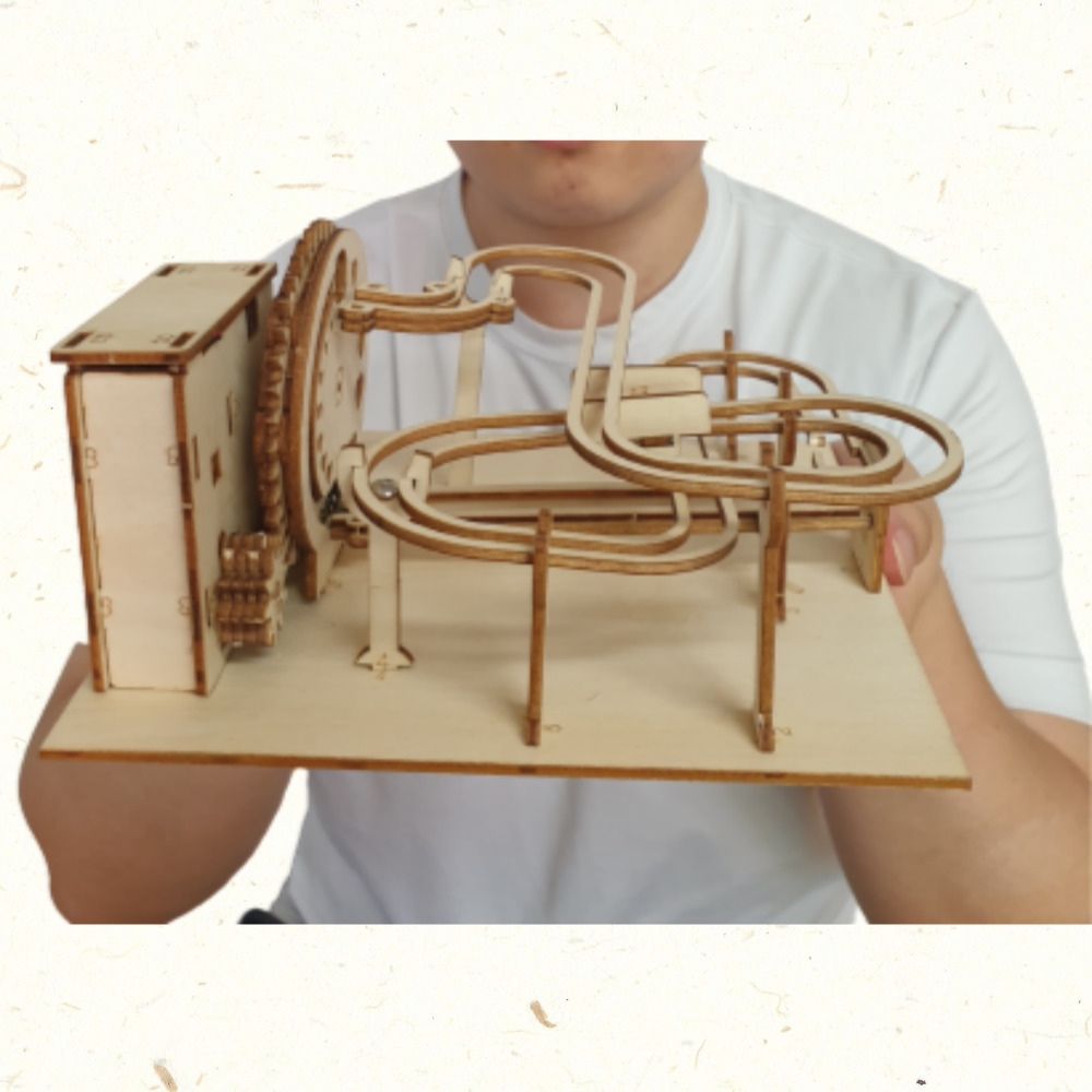 Diy공예·미니어처 구슬트랙 3d입체퍼즐 작동기어 우드퍼즐 Diy 성인취미 나무조립키트 교구 오늘의집 쇼핑