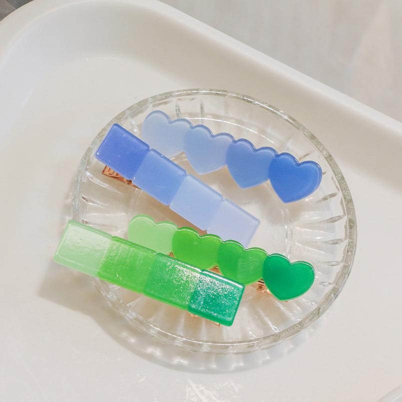 기타생활잡화 옆머리 하트 그라데이션 포인트 머리핀 5color 오늘의집 쇼핑